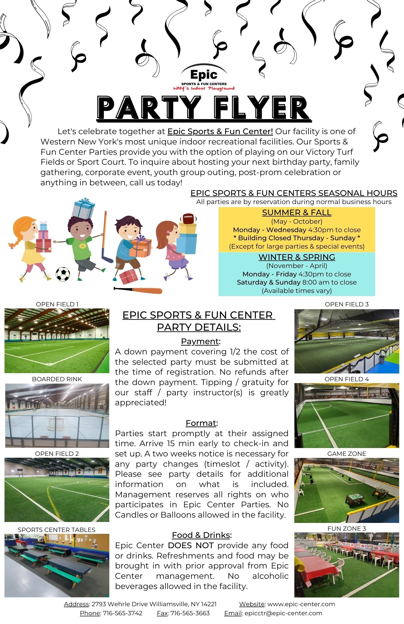 Birthday Party Places with Indoor Roller Hockey or Soccer in Buffalo ...